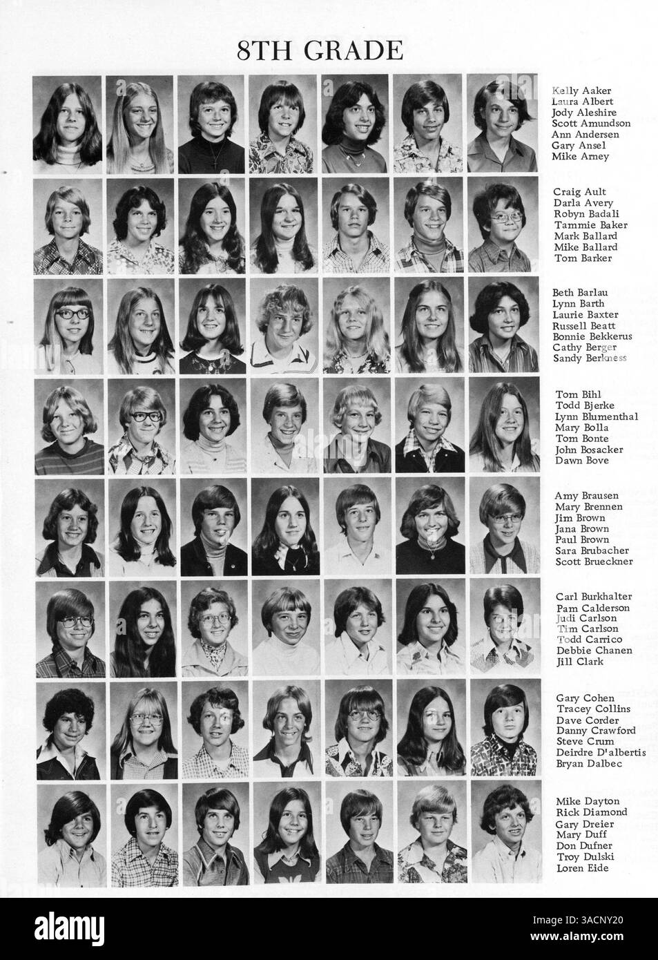 This 1976 yearbook documents the students hi-res stock photography and ...