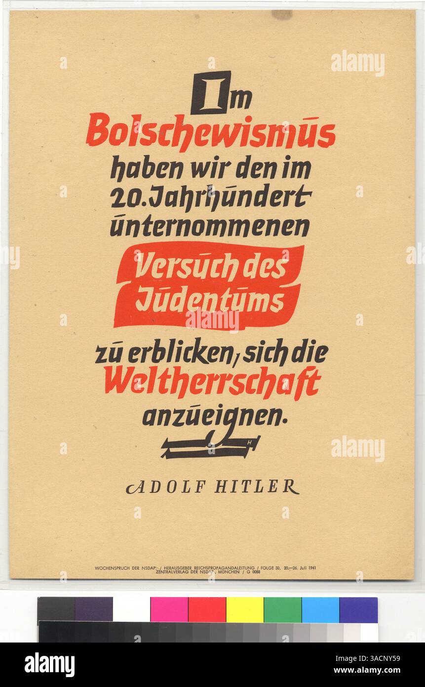 Reflects extreme political ideology and antisemitism from the 20th ...