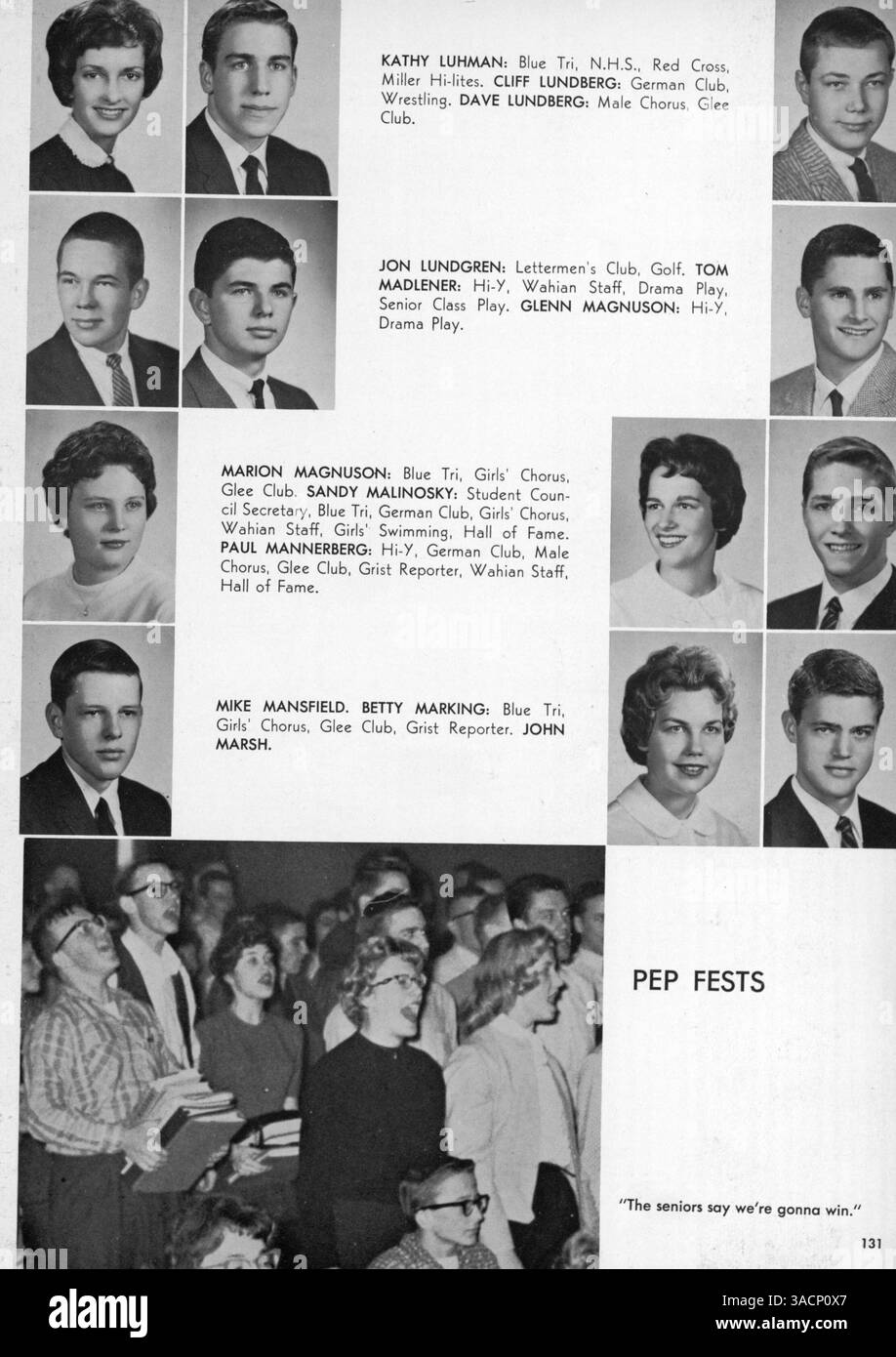 The 1960 Wahian yearbook documents the activities, sports, academic ...