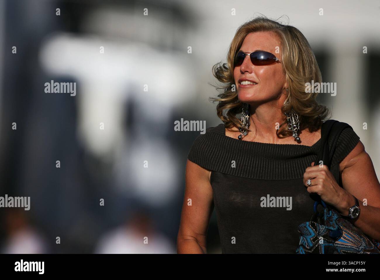 Lisa Dennis (GBR), wife of Ron Dennis (GBR) McLaren Team Principal ...