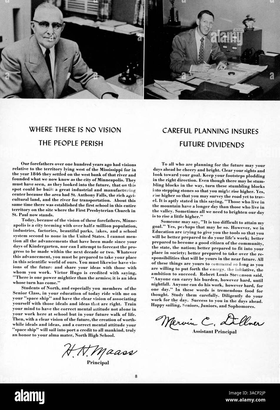 This 1954 edition of the Polaris Yearbook from North High School ...
