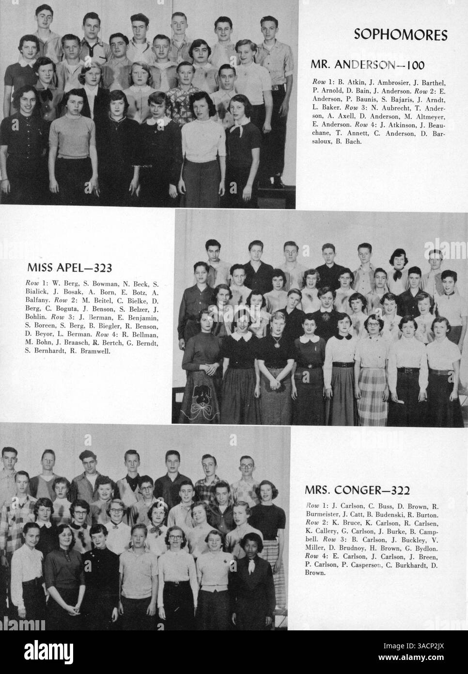 The 1954 Polaris Yearbook from North High School highlights significant ...