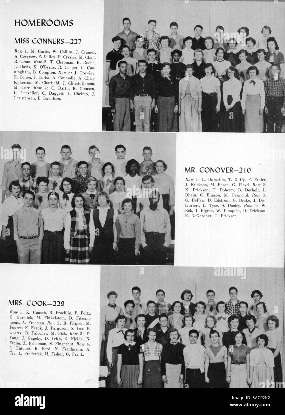 The 1954 Polaris Yearbook from North High School documents the major ...