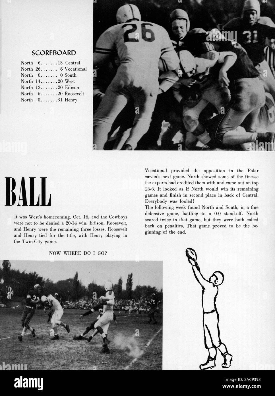 This 1954 polaris yearbook captures student hi-res stock photography ...