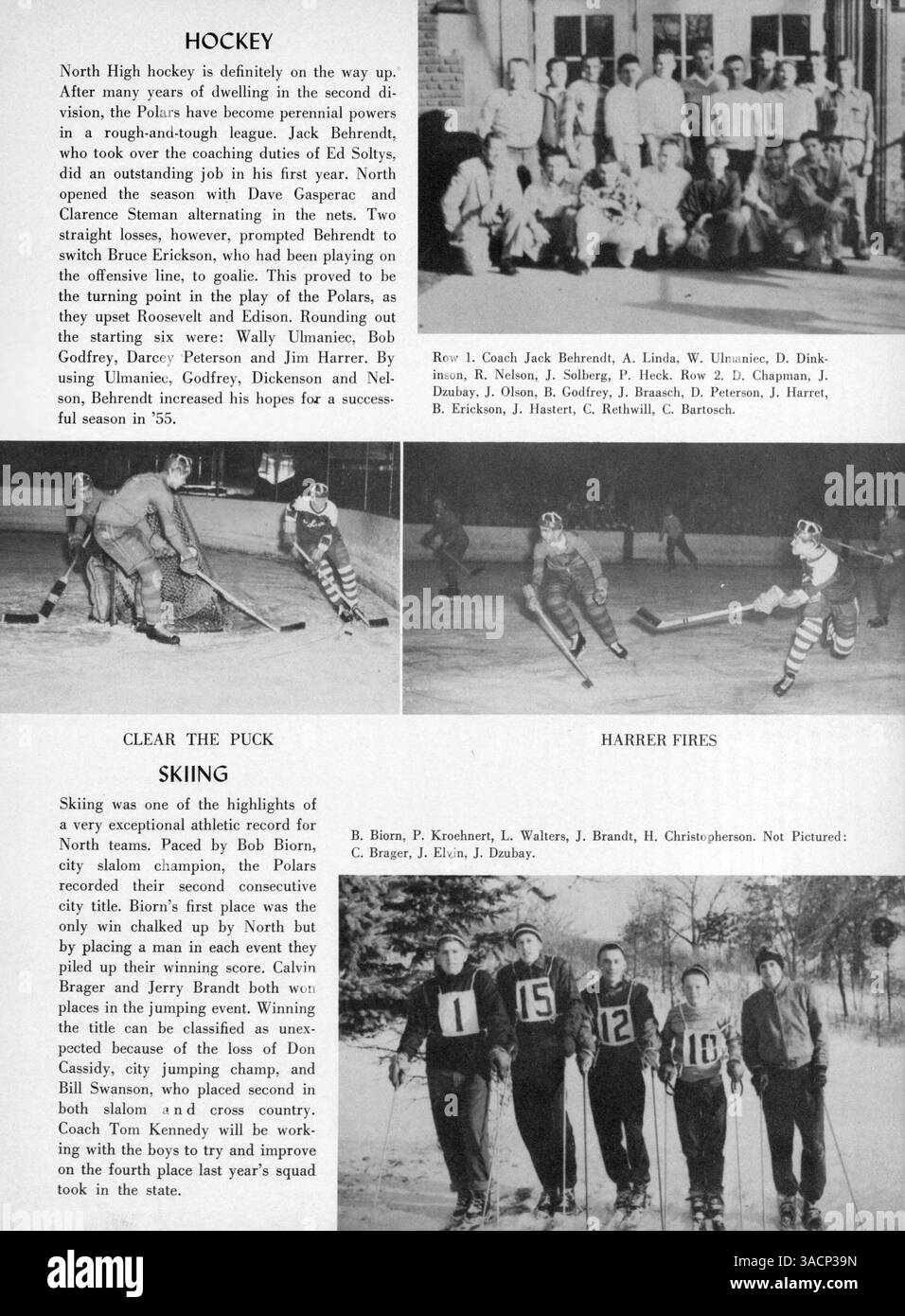 The 1954 Polaris Yearbook from North High School captures the events ...