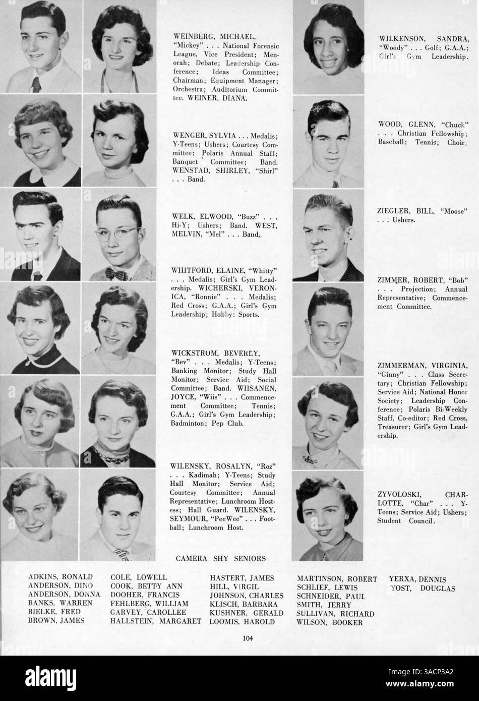 The 1954 Polaris Yearbook from North High School documents the events ...