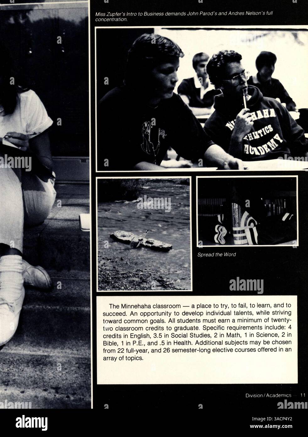 The 1984 Minnehaha Academy Yearbook provides a comprehensive look at ...