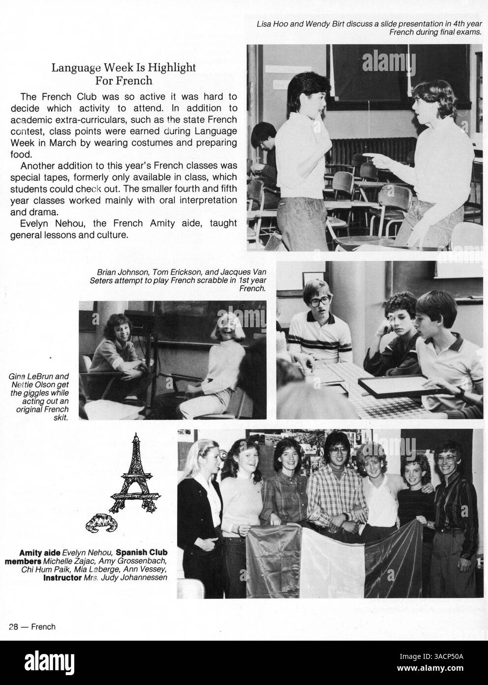 The 1984 yearbook from minnehaha academy documents various aspec hi-res ...