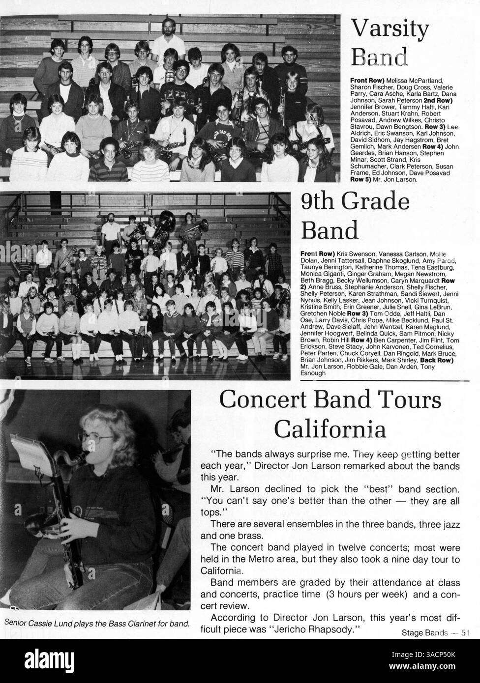 Yearbook from 1983 captures the key moments of student life hi-res ...