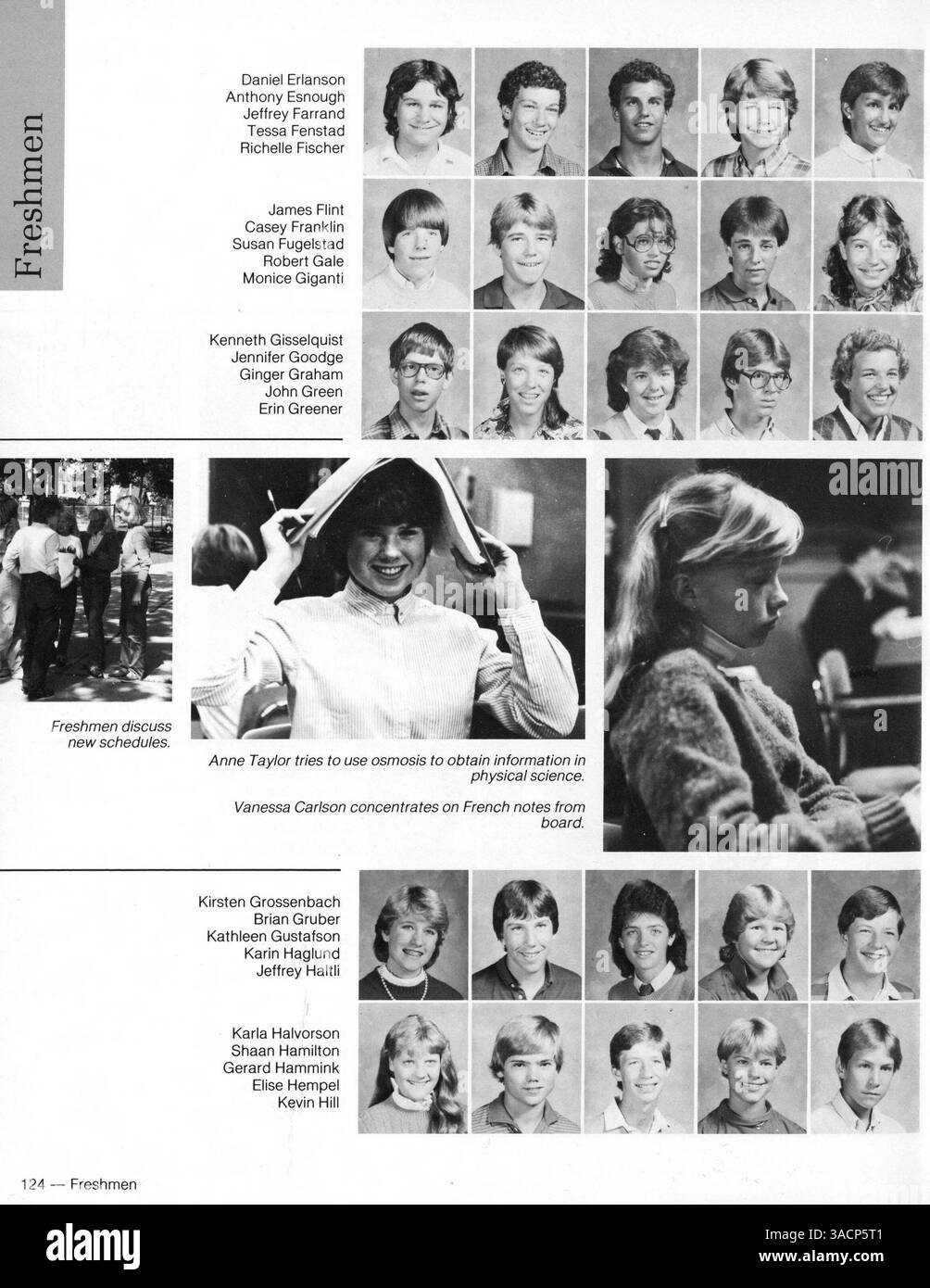 This high school yearbook highlights student portraits, faculty pictures, athletics, and school ...