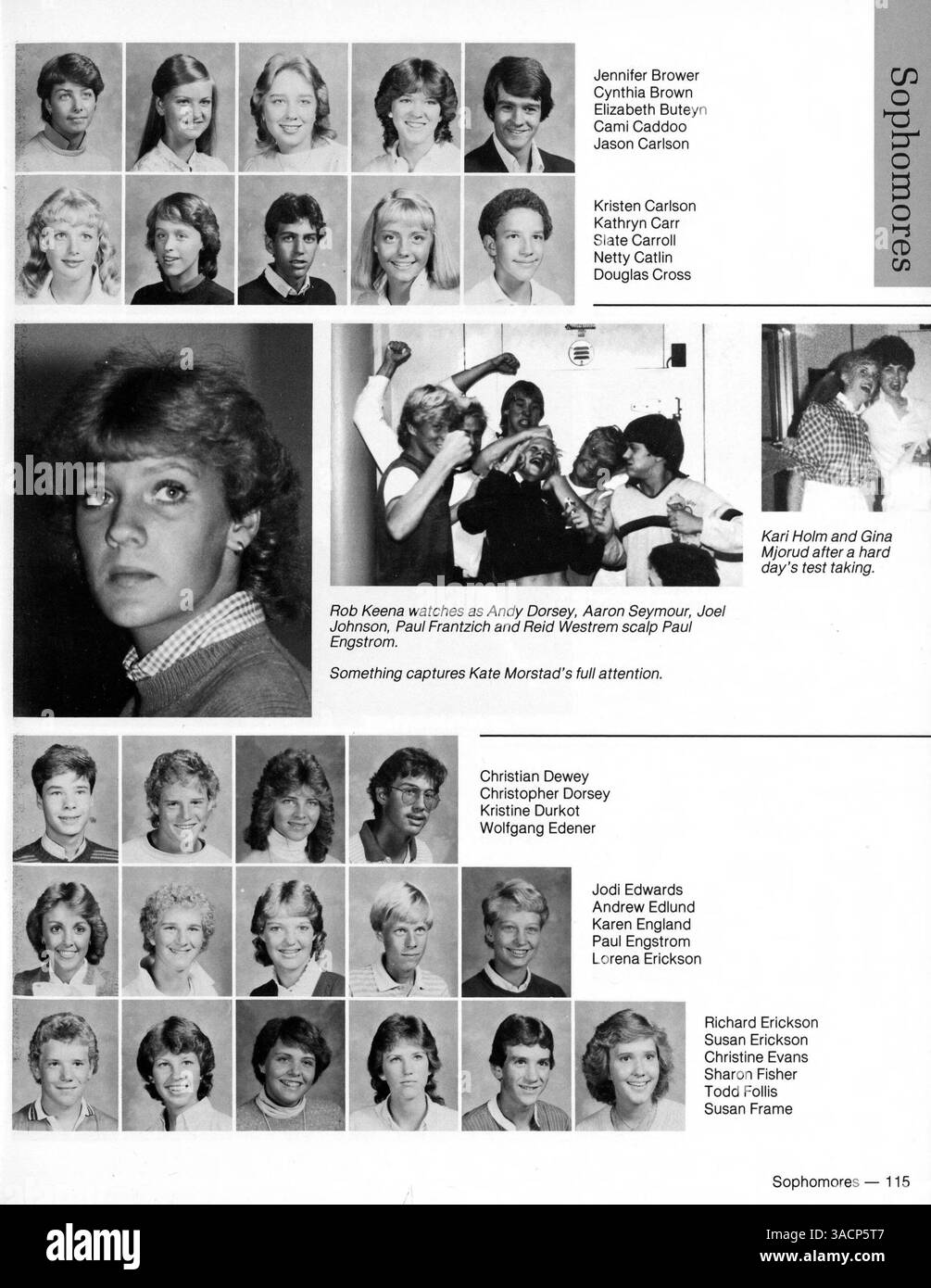 The 1984 minnehaha academy antler yearbook documents key moments hi-res ...
