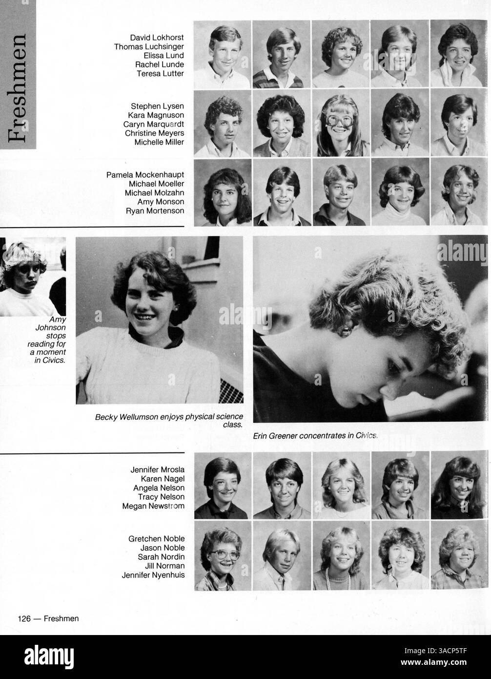 The 1984 antler yearbook from minnehaha academy showcases students hi ...