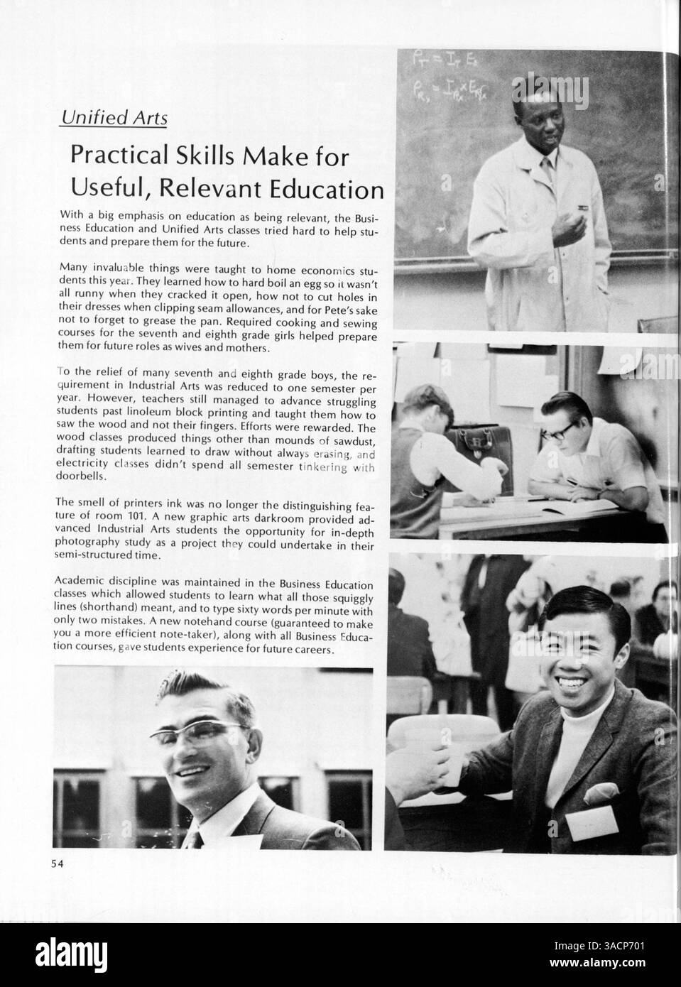 This high school yearbook from 1970 features student activities, clubs ...