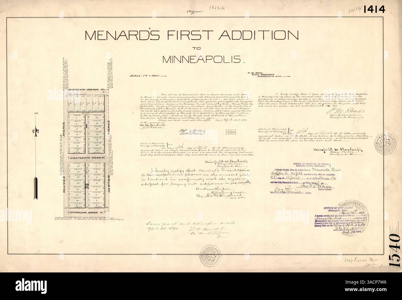 Menard’s First Addition was an early land development project in ...