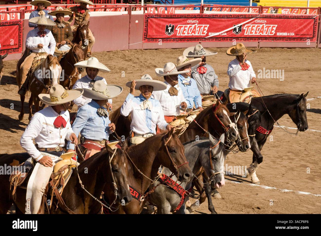 Aug 31, 2007 - Phoenix, AZ, USA - Riders process through the arena ...