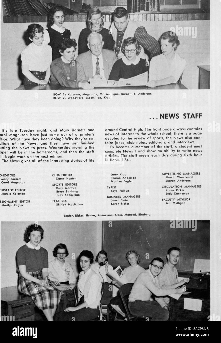 This 1958 Centralian Yearbook documents Central High's school year ...