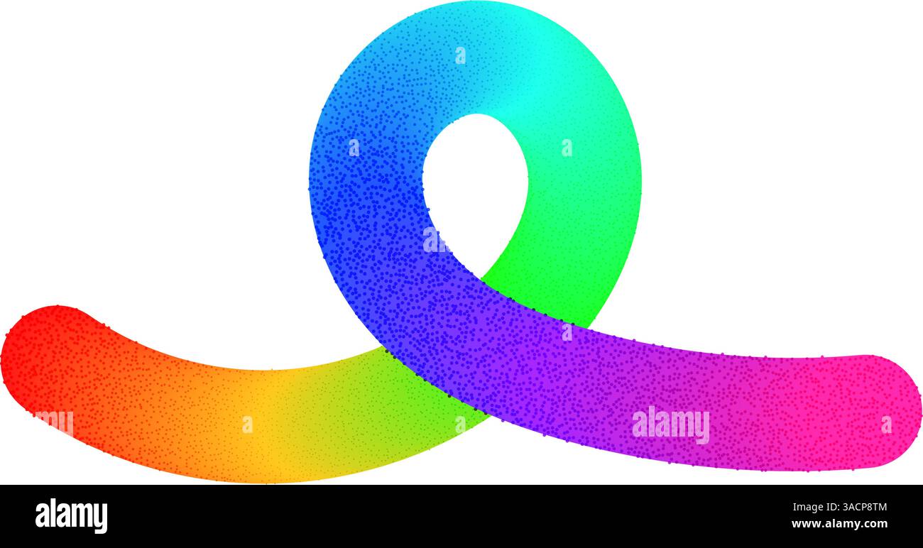 Abstract wavy gradient background with colorful squiggle lines, neon ribbon shapes, fluid swirl ...