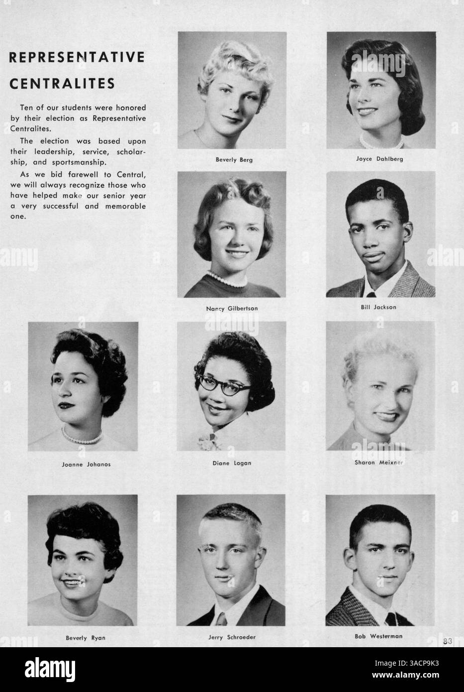 The 1958 'Centralian' yearbook showcases key moments of the 1957-1958 ...