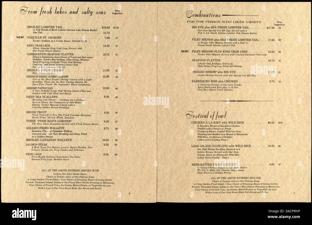 This beige menu from Arthur's Cafe features eight pages of diverse ...