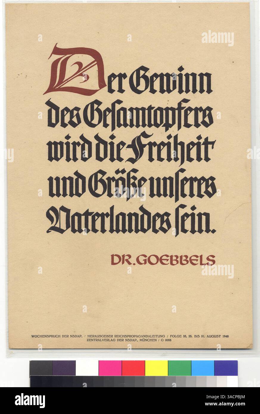 Joseph goebbels total war hi-res stock photography and images - Alamy