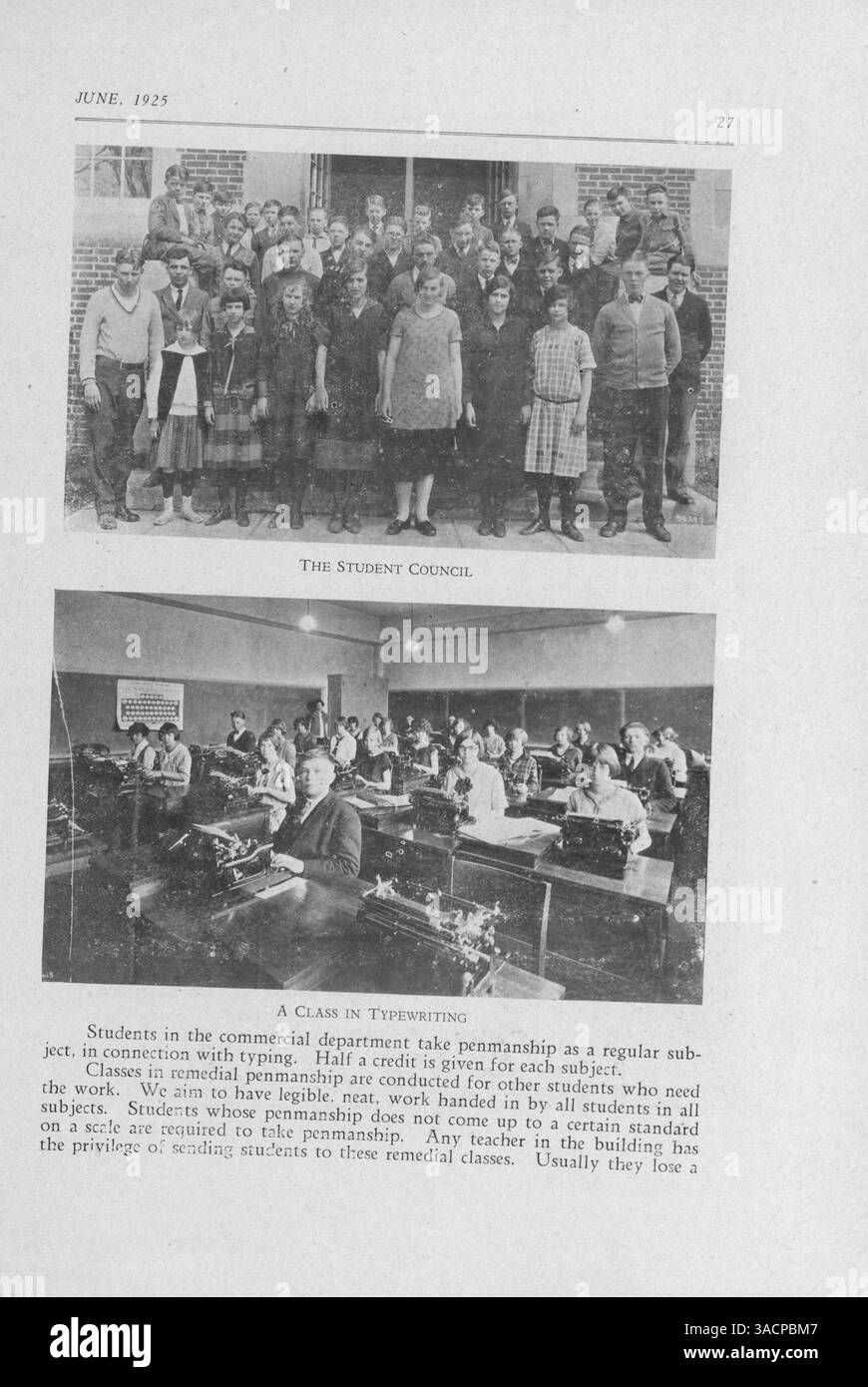 1924 school yearbook Black and White Stock Photos & Images - Alamy