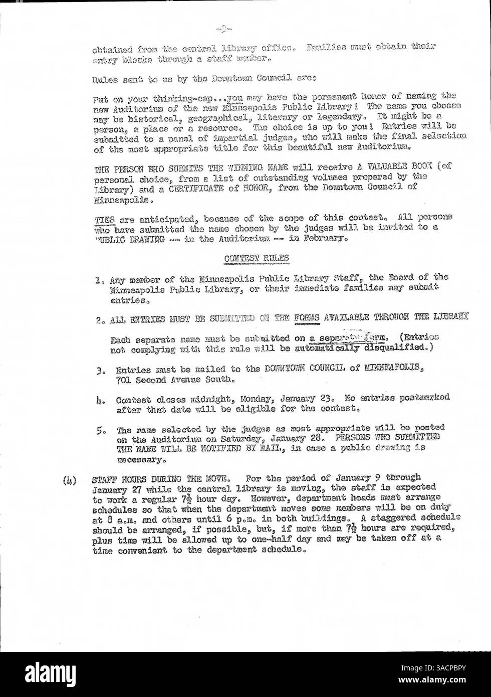 The Minneapolis Public Library weekly bulletin from 1961, sharing ...