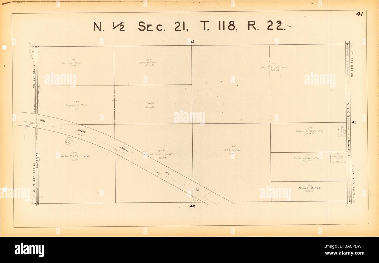 The atlas contains detailed maps of the villages of Medicine Lake and ...