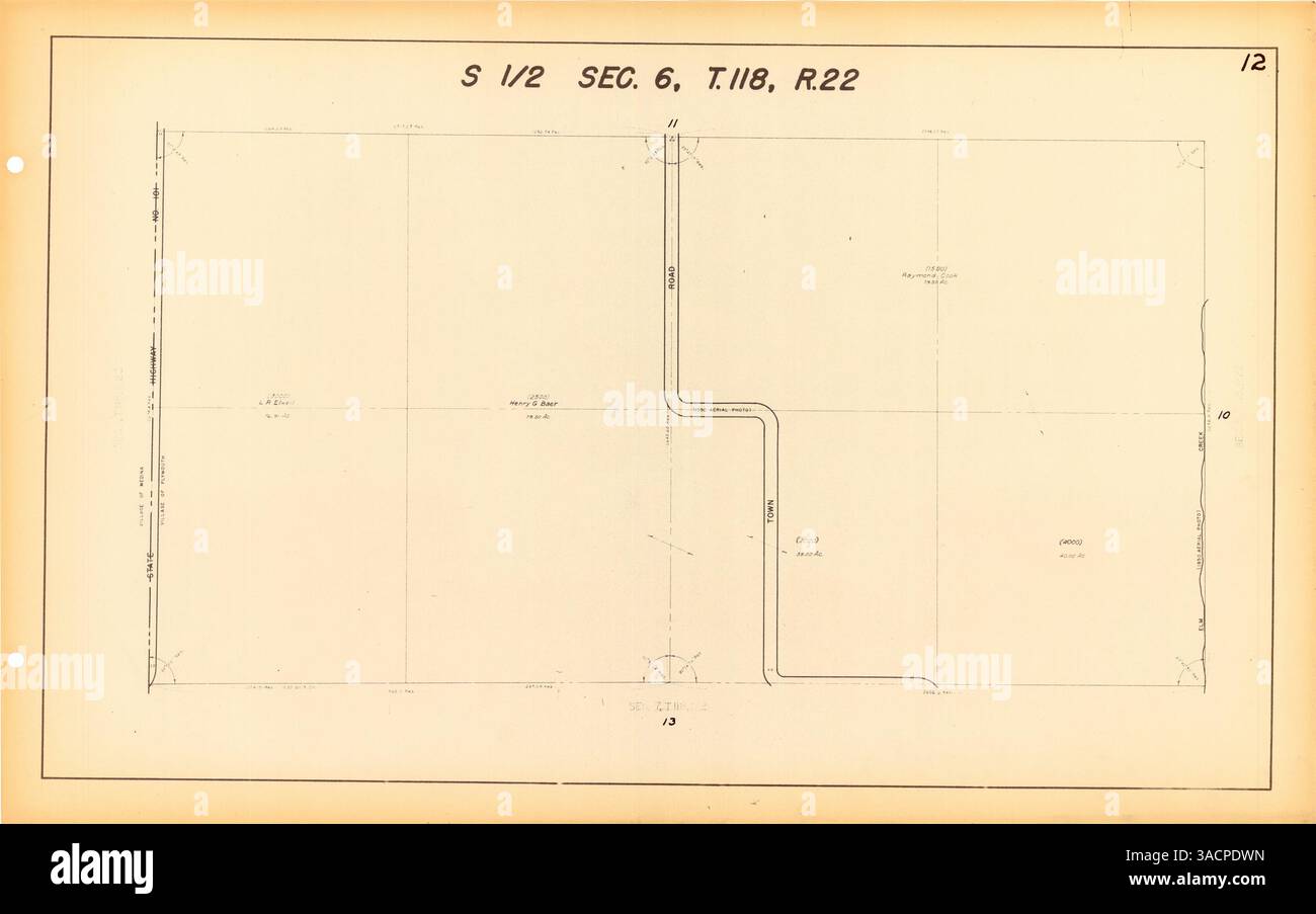 A detailed atlas showing the villages of Medicine Lake and Plymouth in ...