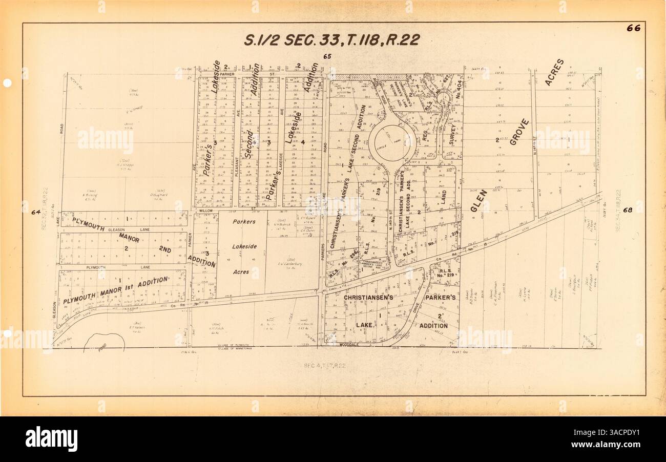 This atlas features detailed maps of medicine lake and plymouth hi-res ...