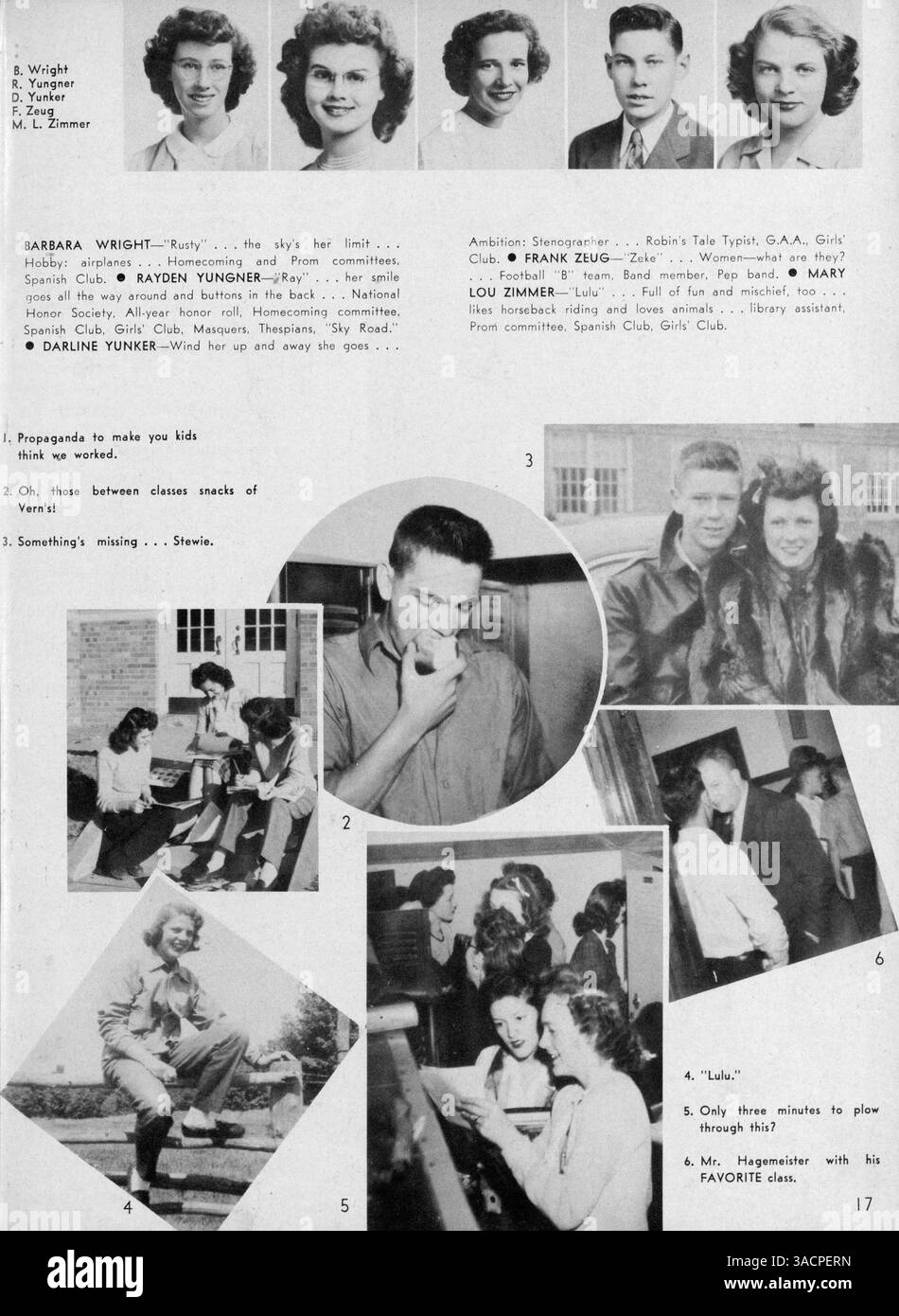 The 1944 robbinsdale high school yearbook provides a historical hi-res ...