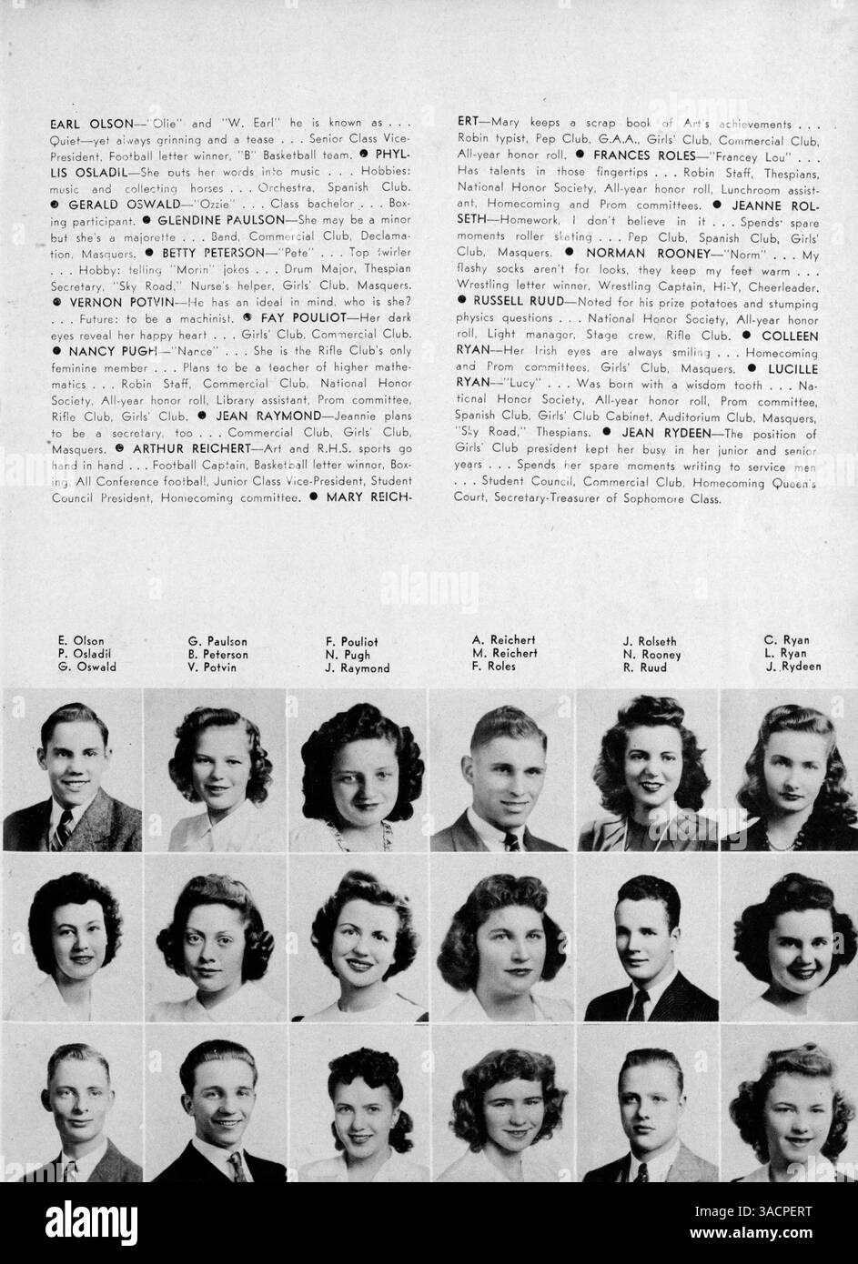 The 1944 Robbinsdale High School yearbook highlights student activities ...