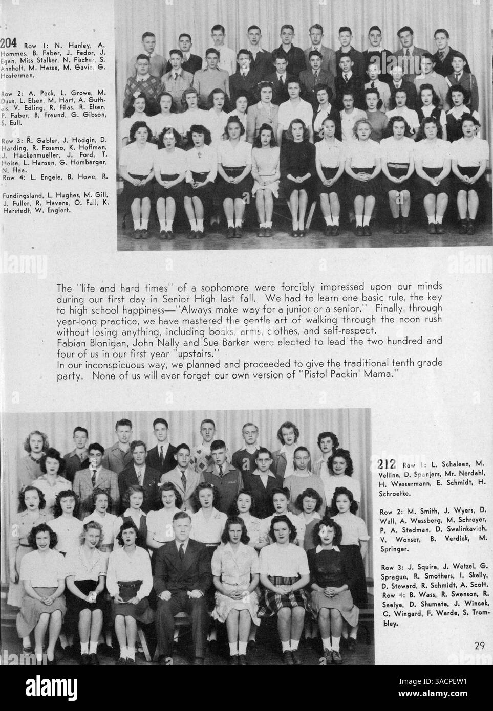 The 1944 robbinsdale high school yearbook documents the academic hi-res ...