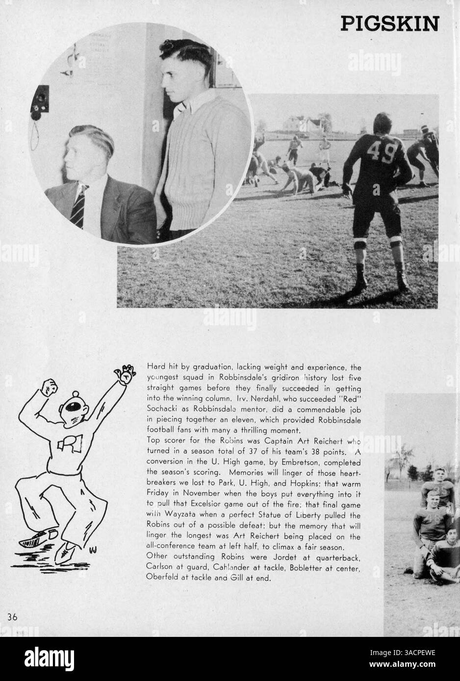 The 1944 robbinsdale high school yearbook captures the student body hi ...