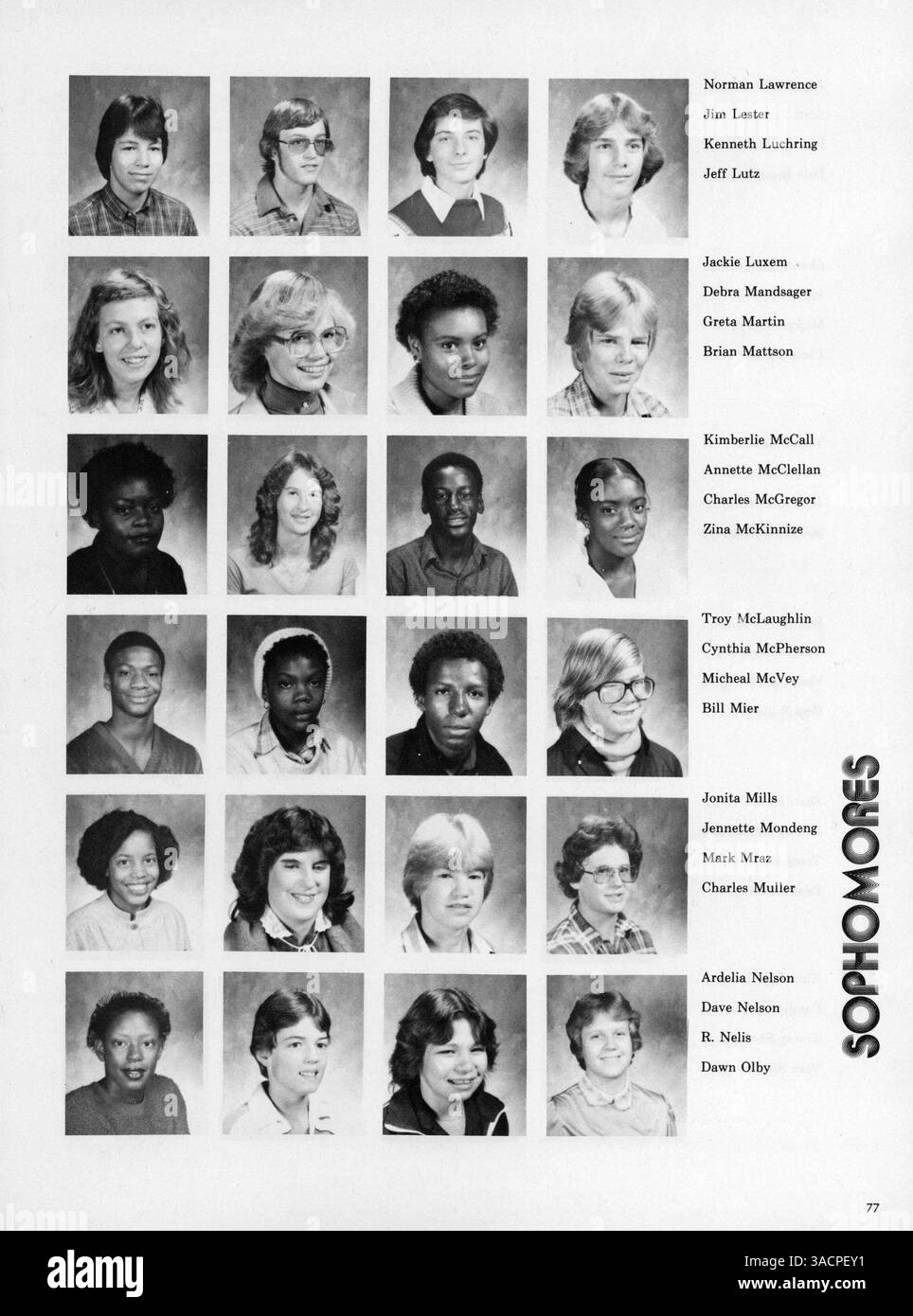 The 1981 North High Yearbook, Polaris, highlights the students ...