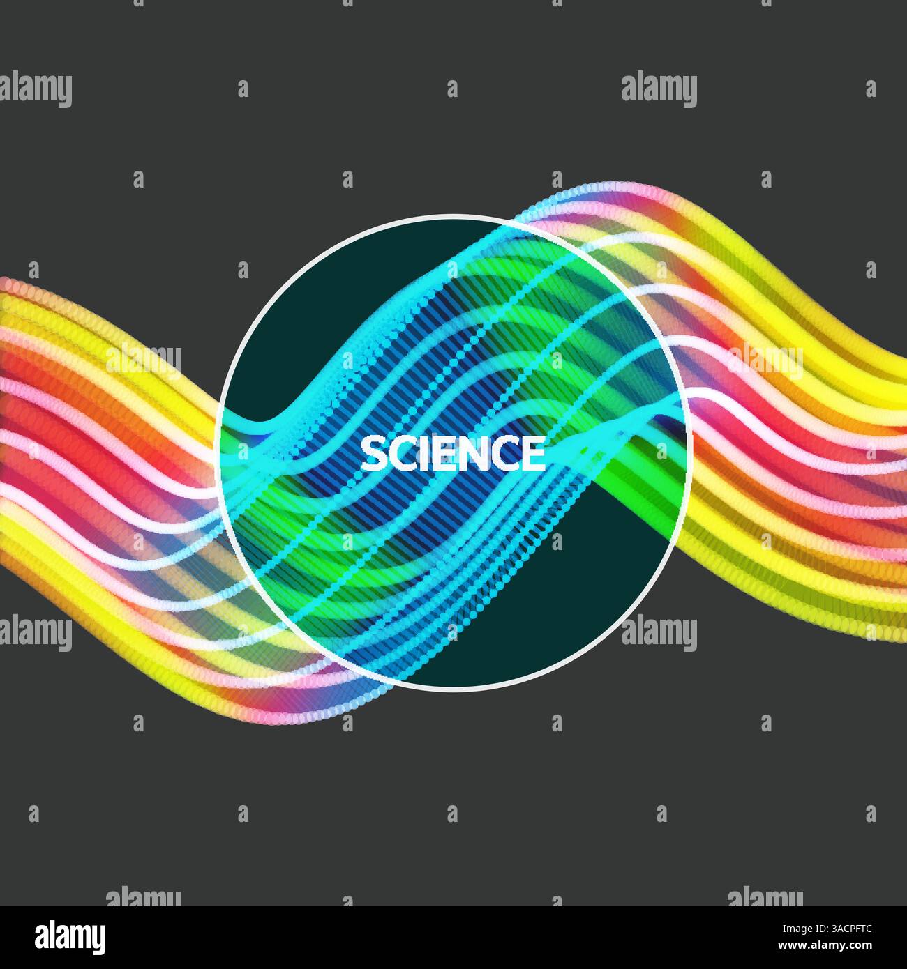 Spiral. Connection structure. Abstract grid design. 3d vector ...
