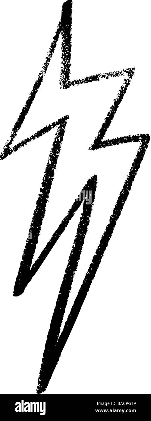 Lightning thunderbolt pictogram outline. Power logo with electric flash ...