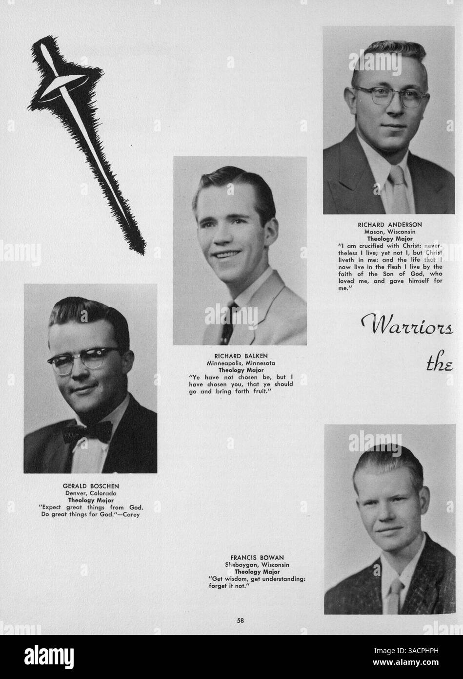 The 1957 yearbook from North Central Bible Institute captures ...