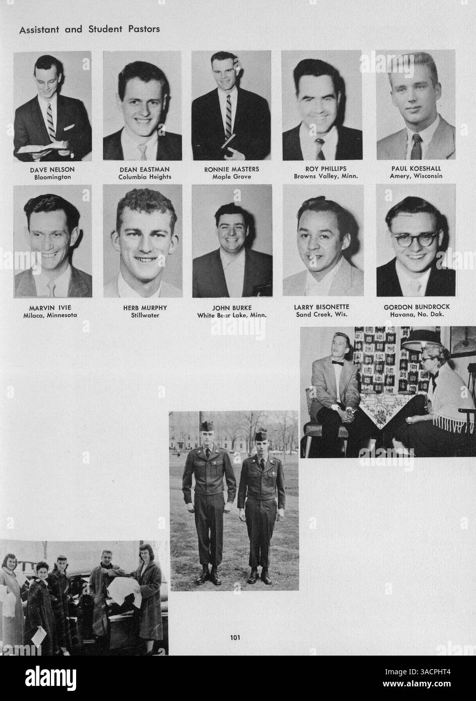 The 1957 yearbook from North Central Bible Institute documents the ...