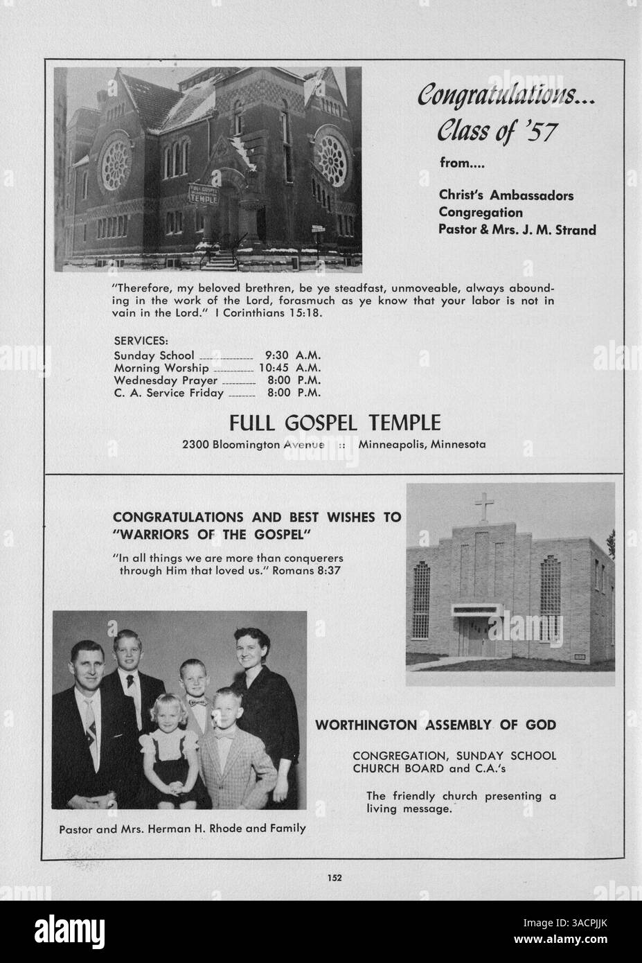 The 1957 yearbook from north central bible institute provides an hi-res ...