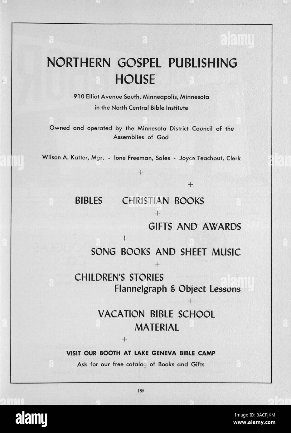 The 1957 yearbook from North Central Bible Institute captures the ...