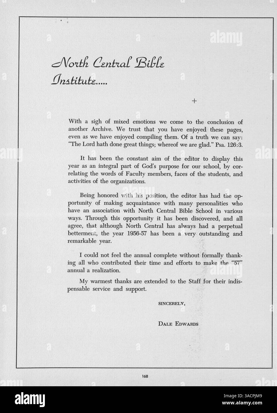 The 1957 yearbook from North Central Bible Institute highlights ...