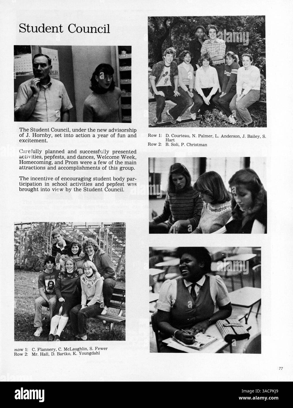 The 1982 Wahian yearbook from Washburn High School showcases the school ...