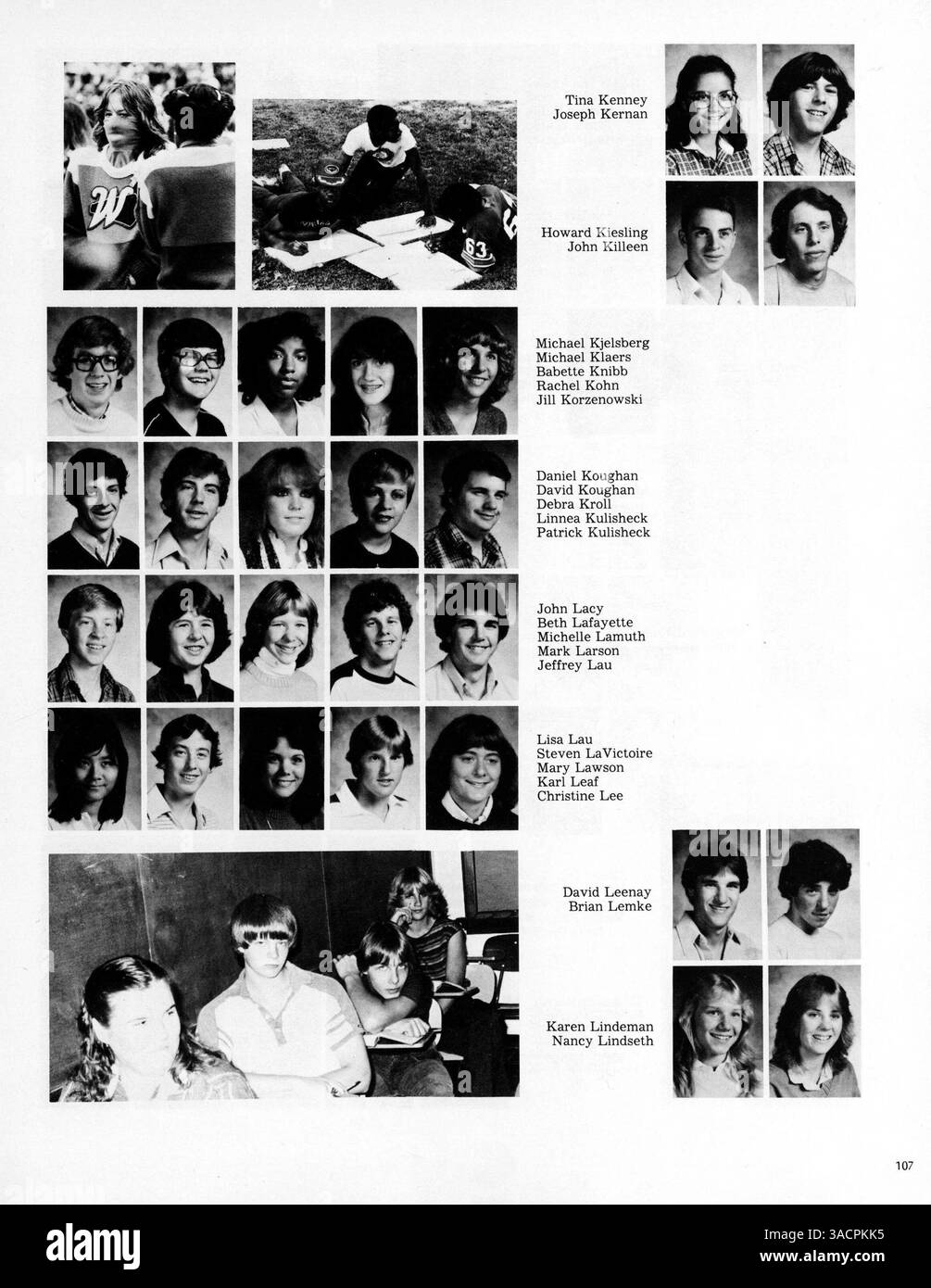The 1982 Wahian yearbook from Washburn High School features an array of ...
