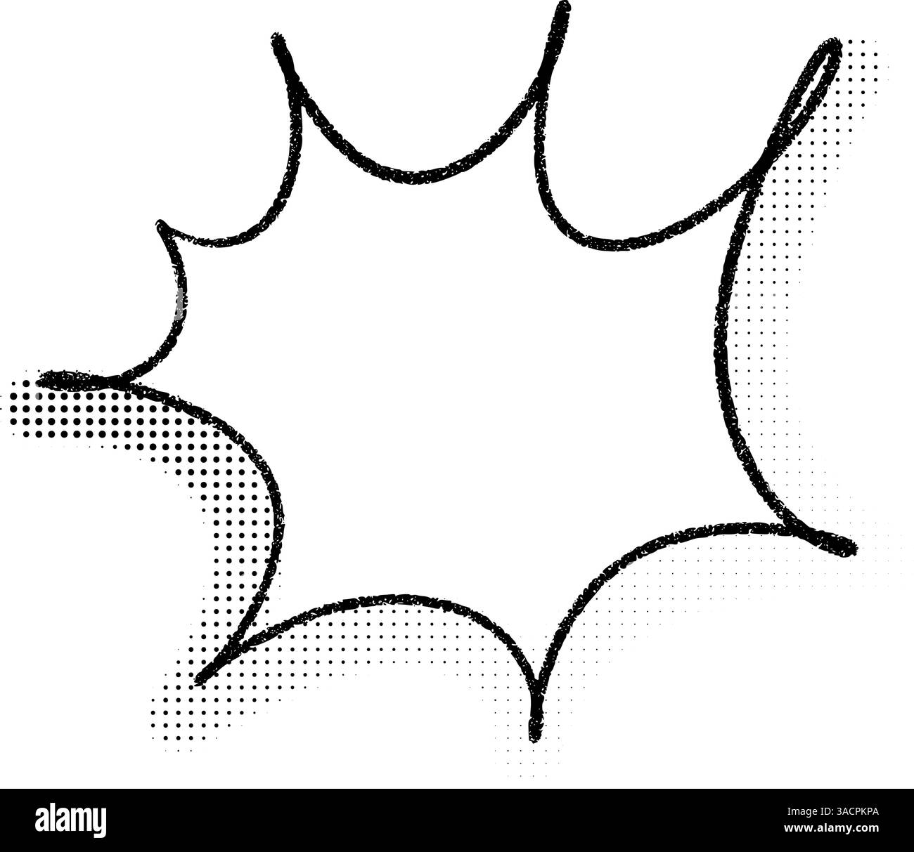 Pow! Comic speech bubble with explosive text effect. Cartoon pop art ...