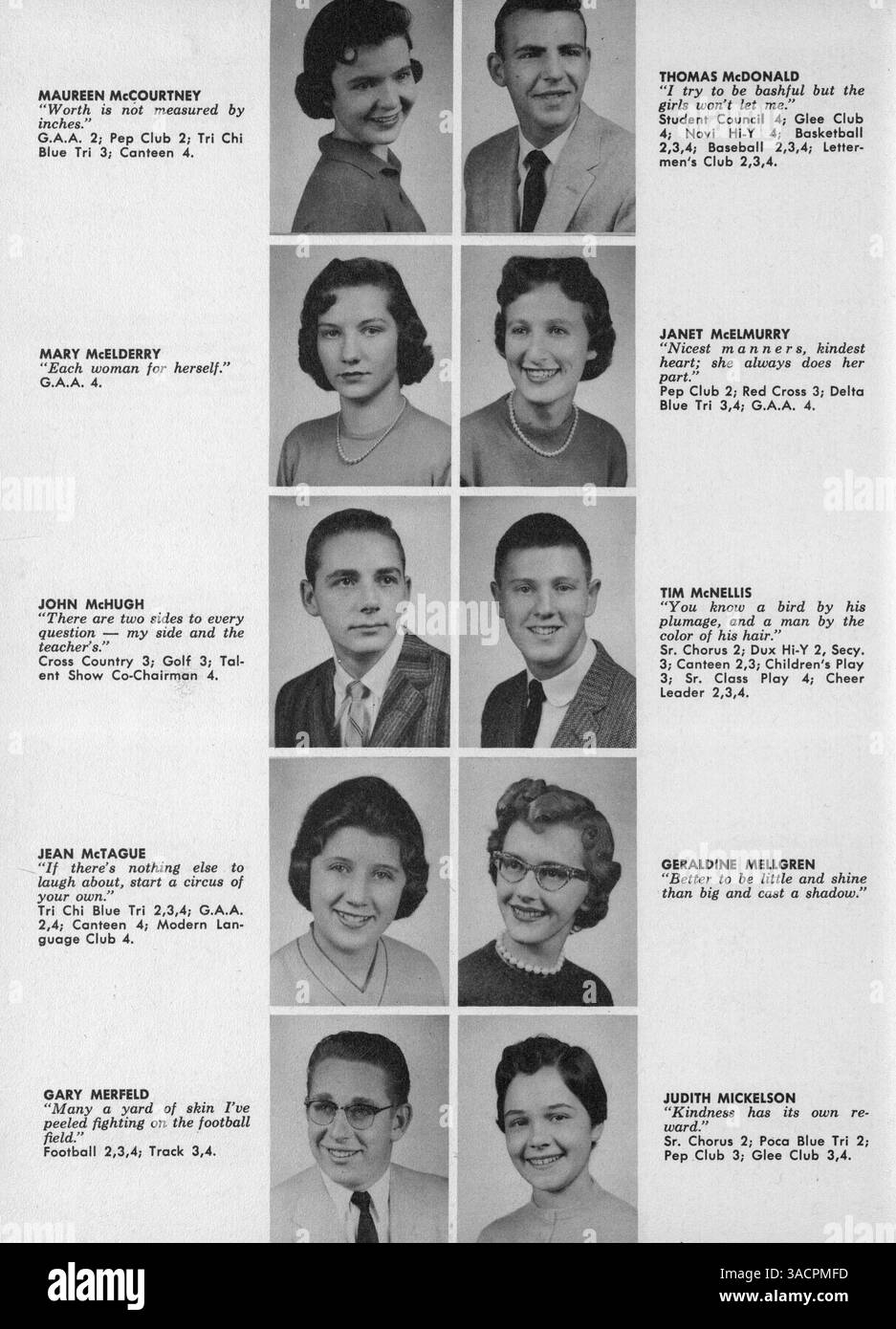 The 1957 Echowan Yearbook from St. Louis Park High School features ...