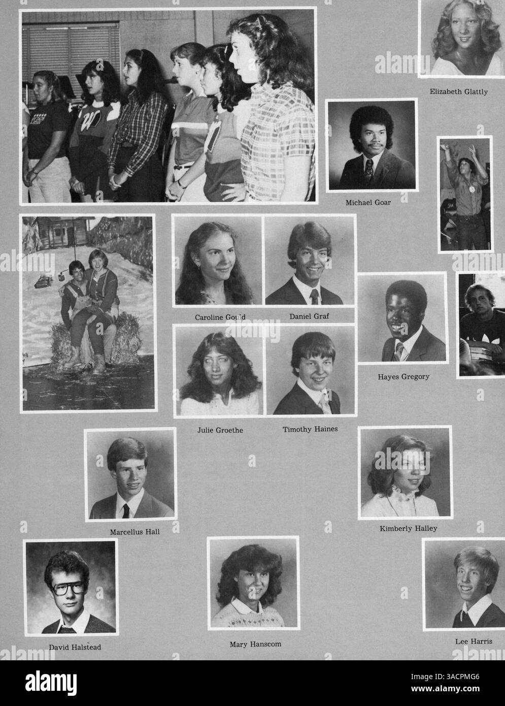 The 1982 Wahian Yearbook features student portraits, faculty, athletics ...