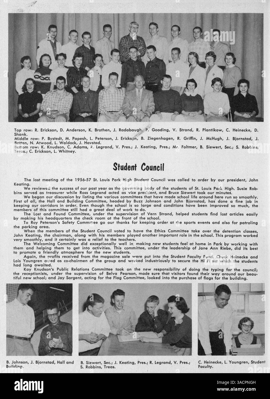 The 1957 Echowan Yearbook from St. Louis Park High School highlights ...