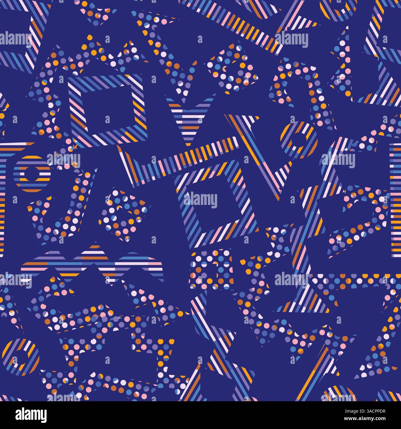 Tech style seamless linear pattern vector, geometric design techno micro picture. Vector ...