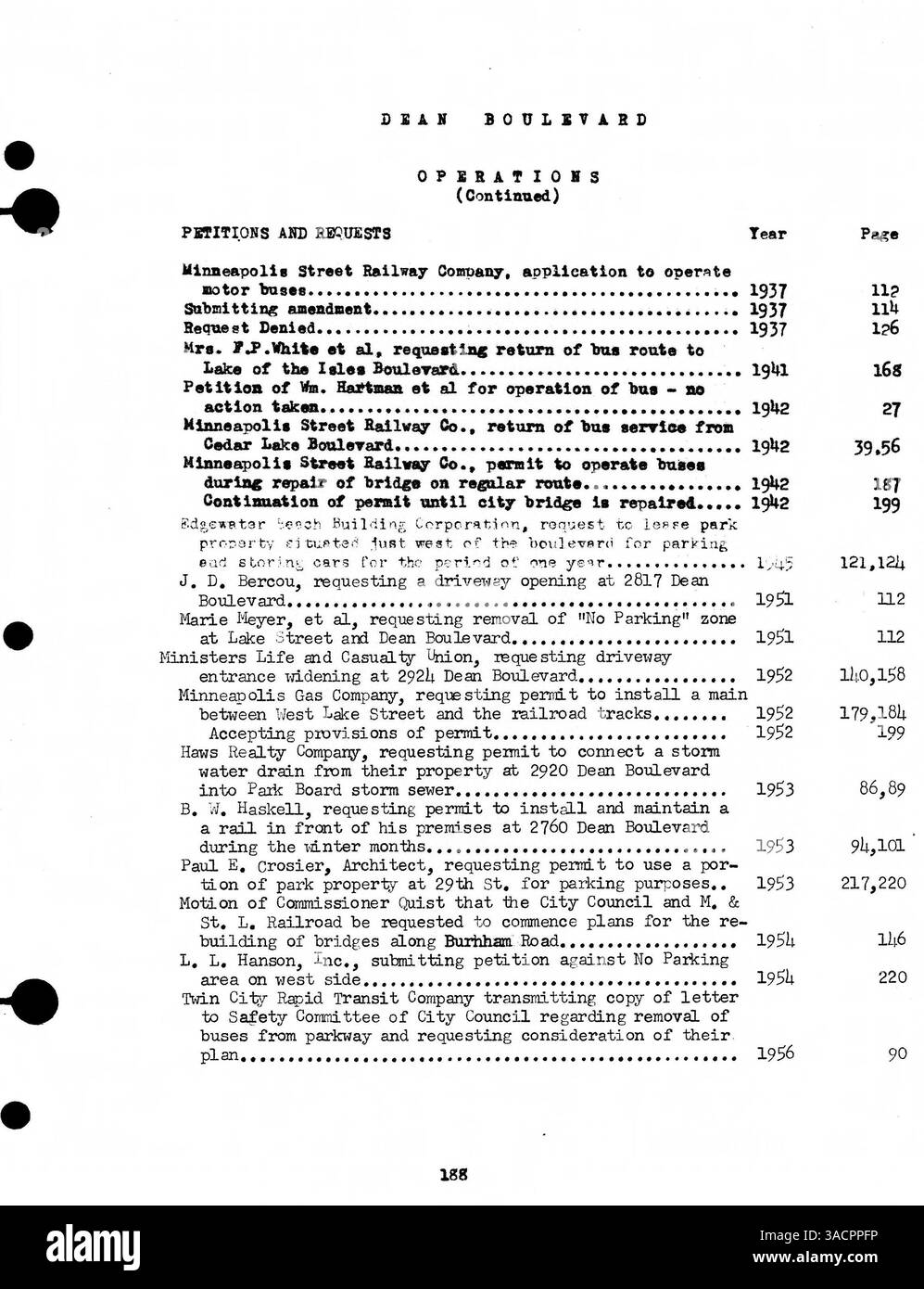 This index of minneapolis park b hi-res stock photography and images ...
