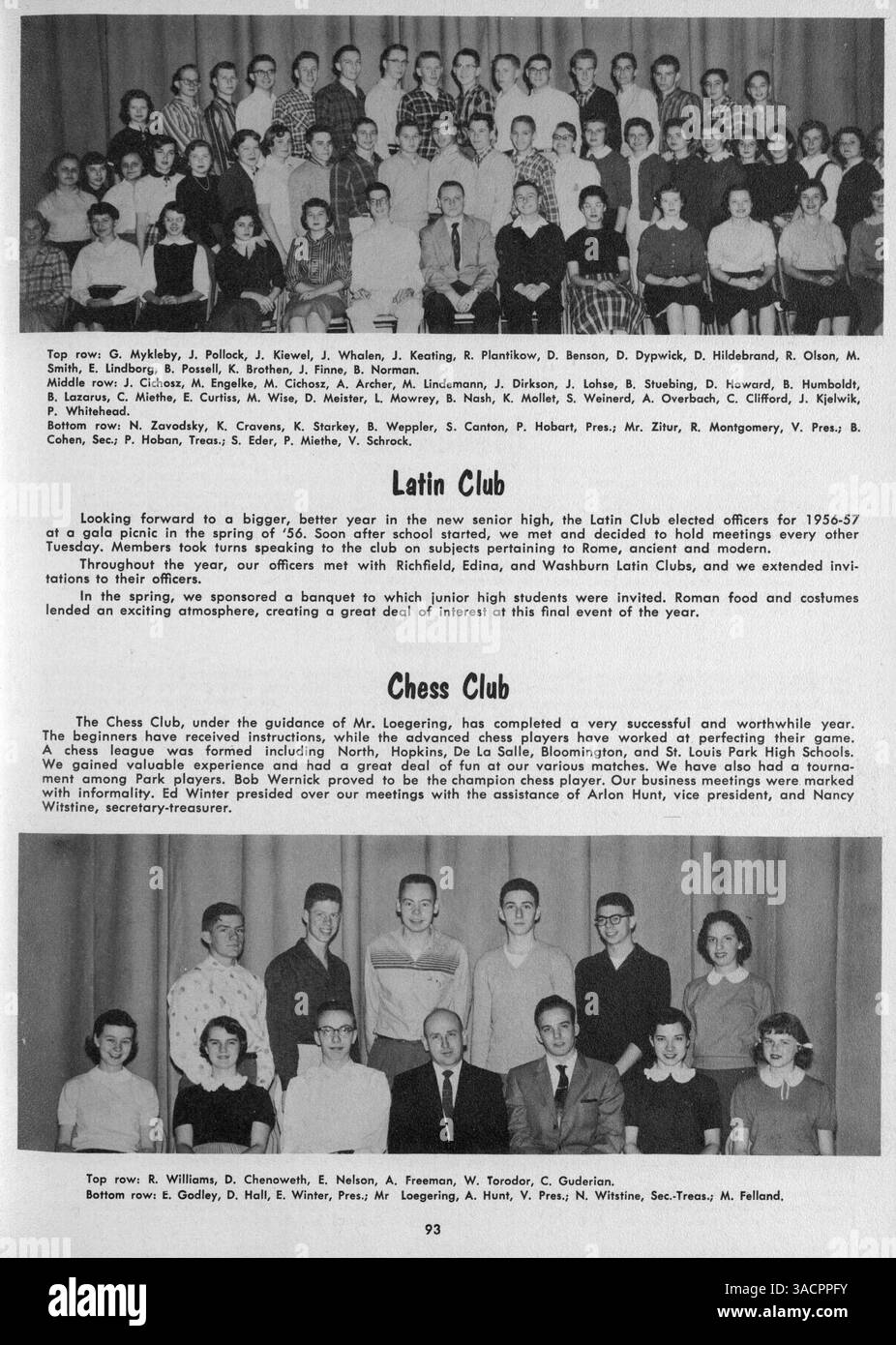 The 1957 Echowan Yearbook from St. Louis Park High School features ...
